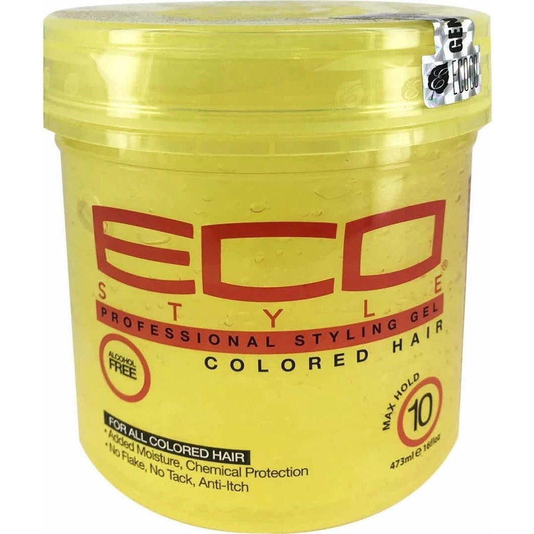 Eco Styling Gel Yellow [X-Firm] 16OZ - Lesly Hair and Beauty Supply